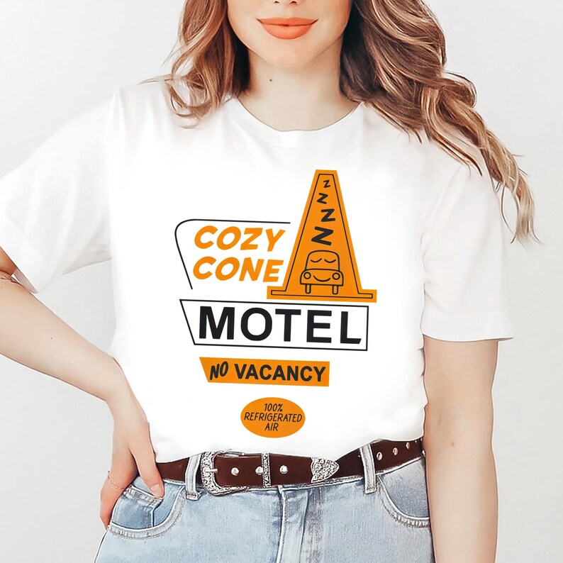 Vintage Disney Cars Shirt, Cars Cozy Cone Motel No Vacancy T-shirt ...