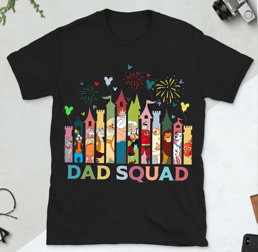 Disney Dad Characters Shirt, Disney Dad Squad Sweatshirt, Disney Father ...