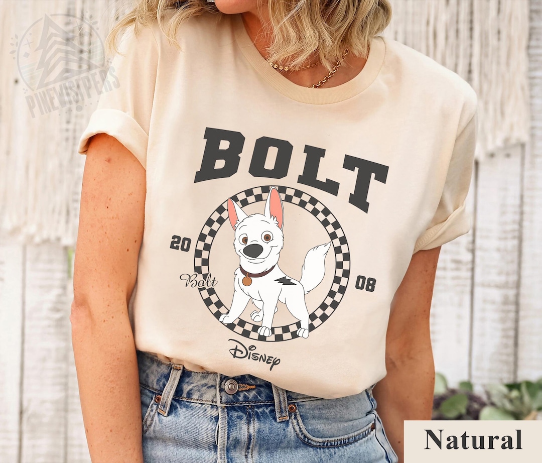 Disney Bolt Est 2008 Checkered Circle Shirt, Dog Lover T-shirt, Comfort ...