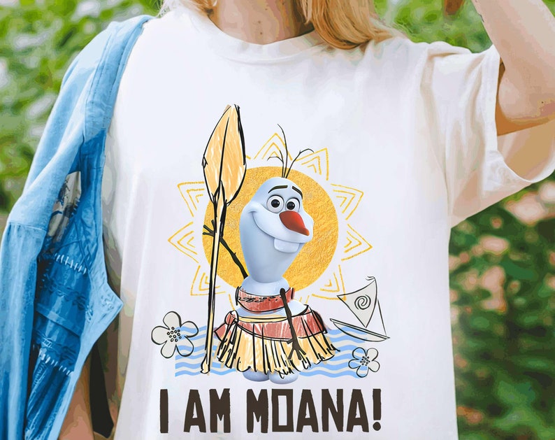 Disney Olaf Presents Moana Costume Sketch Shirt, Frozen Olaf Elsa ...