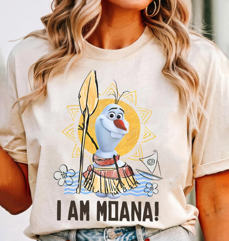 Disney Olaf Presents Moana Costume Sketch Shirt, Frozen Olaf Elsa ...