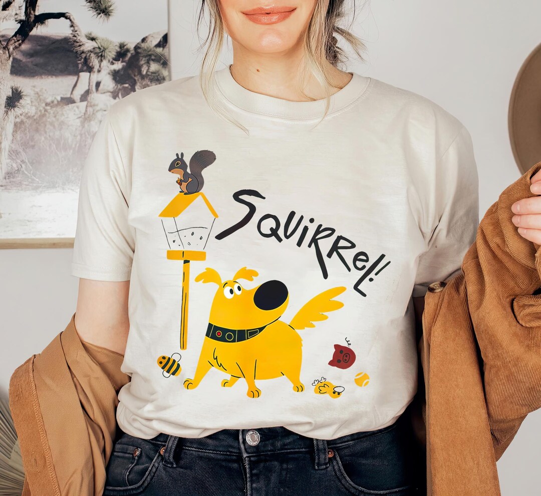 Disney up Movie Dug Days Squirrel Bird Feeder Shirt, Dug Dog T-shirt ...