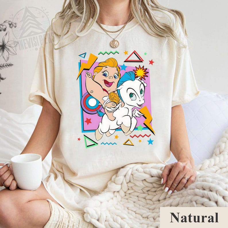 Retro Disney 90S Baby Hercules and Pegasus Shirt, Disney Hercules T ...