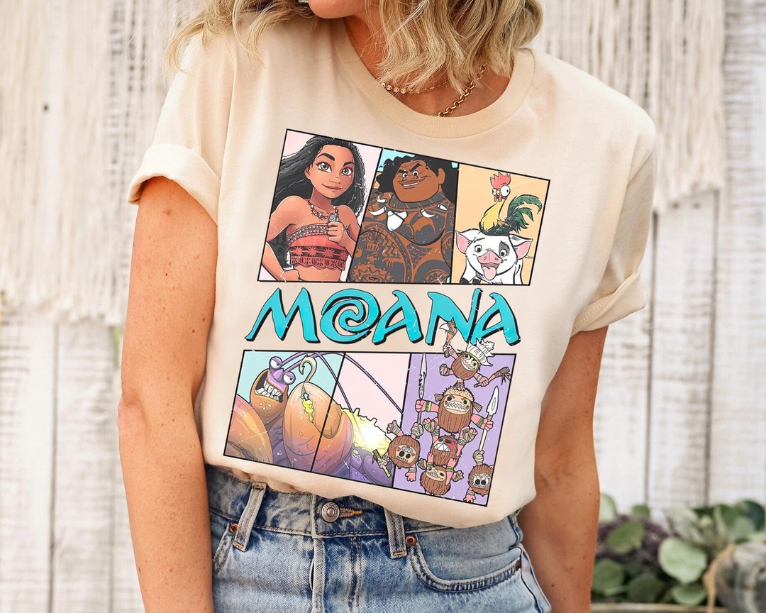 Vintage Disney Moana Shirt, Moana Princess Hei Hei and Pua Floral T ...