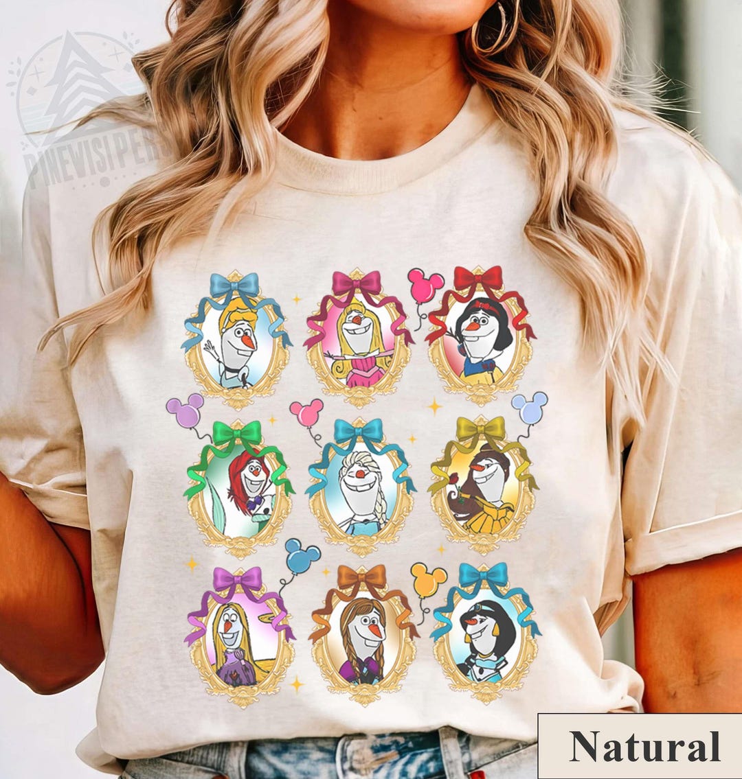 Olaf Princess Shirt, Snowman Cosplay Sweatshirt, Cinderella Ariel Elsa ...