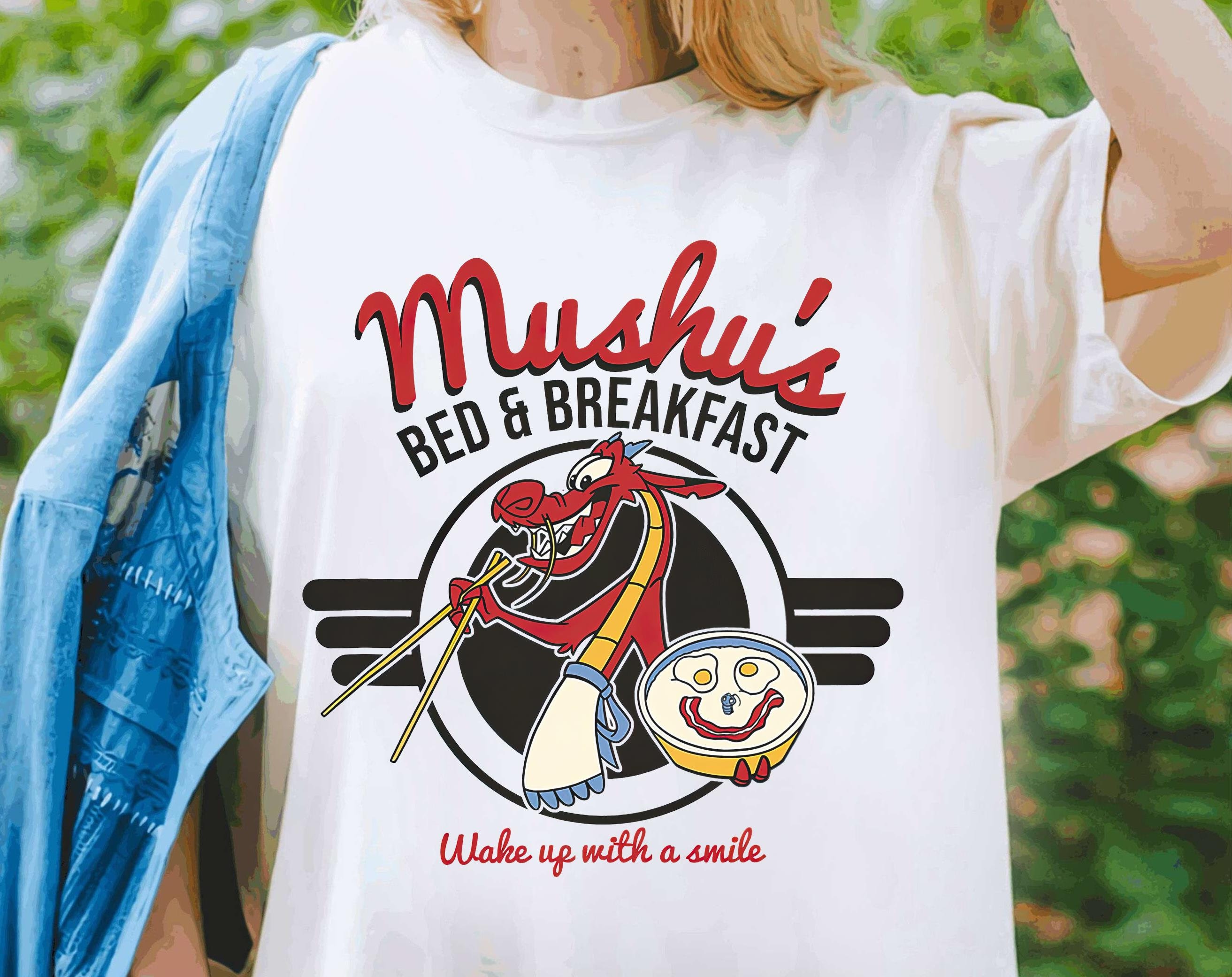 Disney Mulan Mushu Shirt, Mushu's Bed and Breakfast Poster Sweatshirt ...