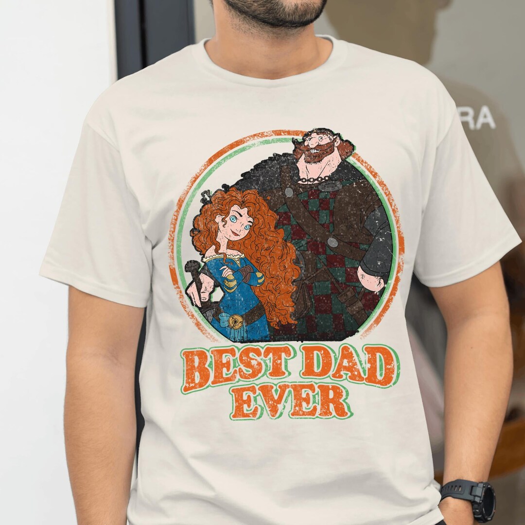 Vintage Disney Best Dad Ever King Fergus and Merida Shirt, Disneyland ...