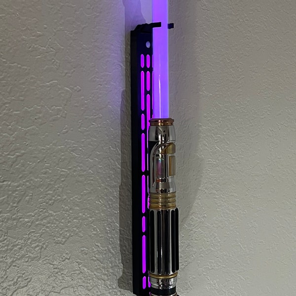 Led Lightsaber Vertical Wall Mount - Etsy