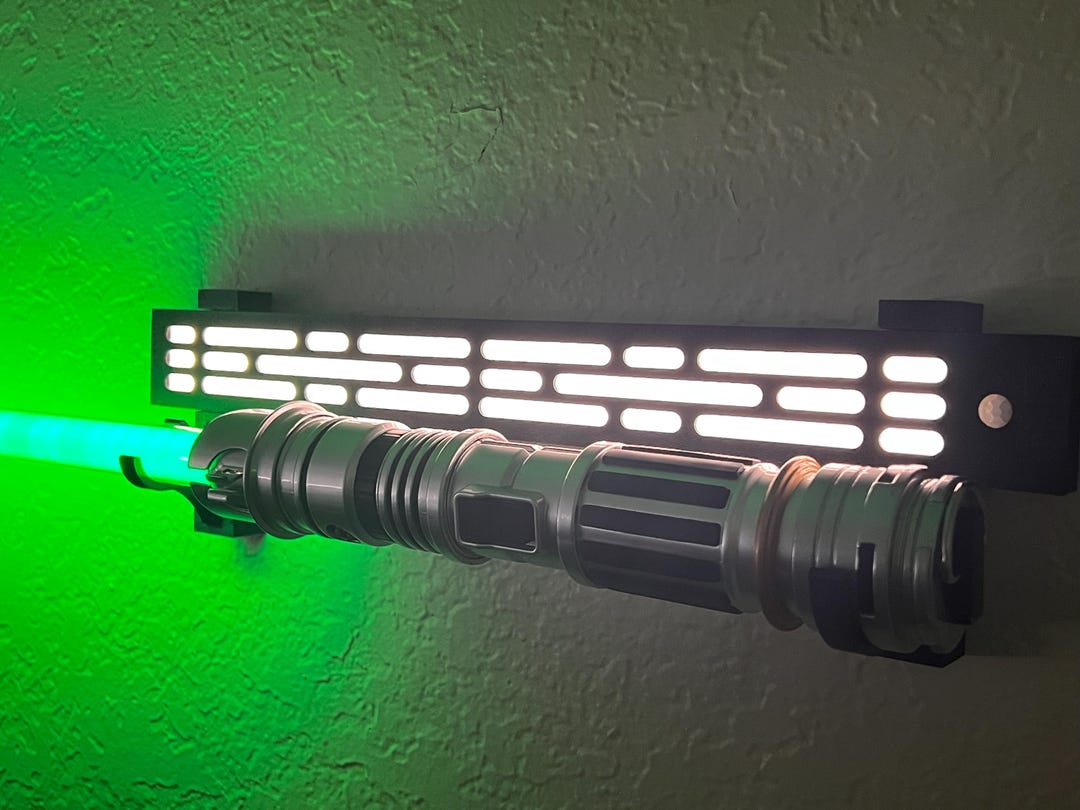 Lightsaber Offset Wall Mount Various Colors LED Wireless Motion ...