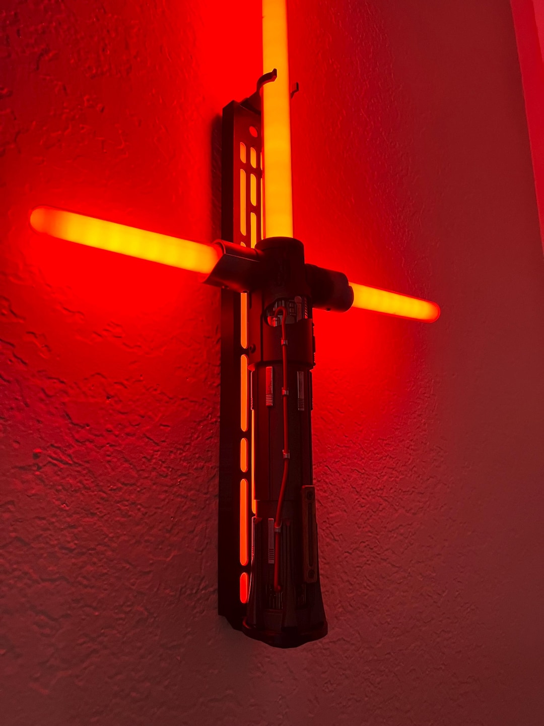 Lightsaber Wall Mount Color LED Wireless Motion Activated Display Savi ...