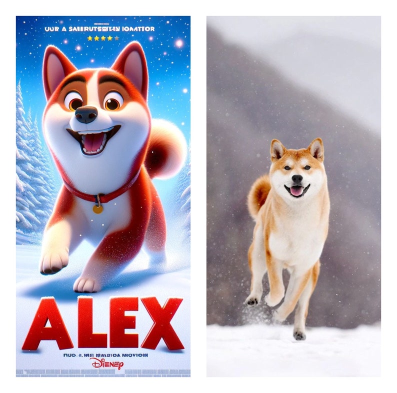 Custom Cartoon Portrait From Photo, Custom Cartoon , Dog Portrait ,pet ...