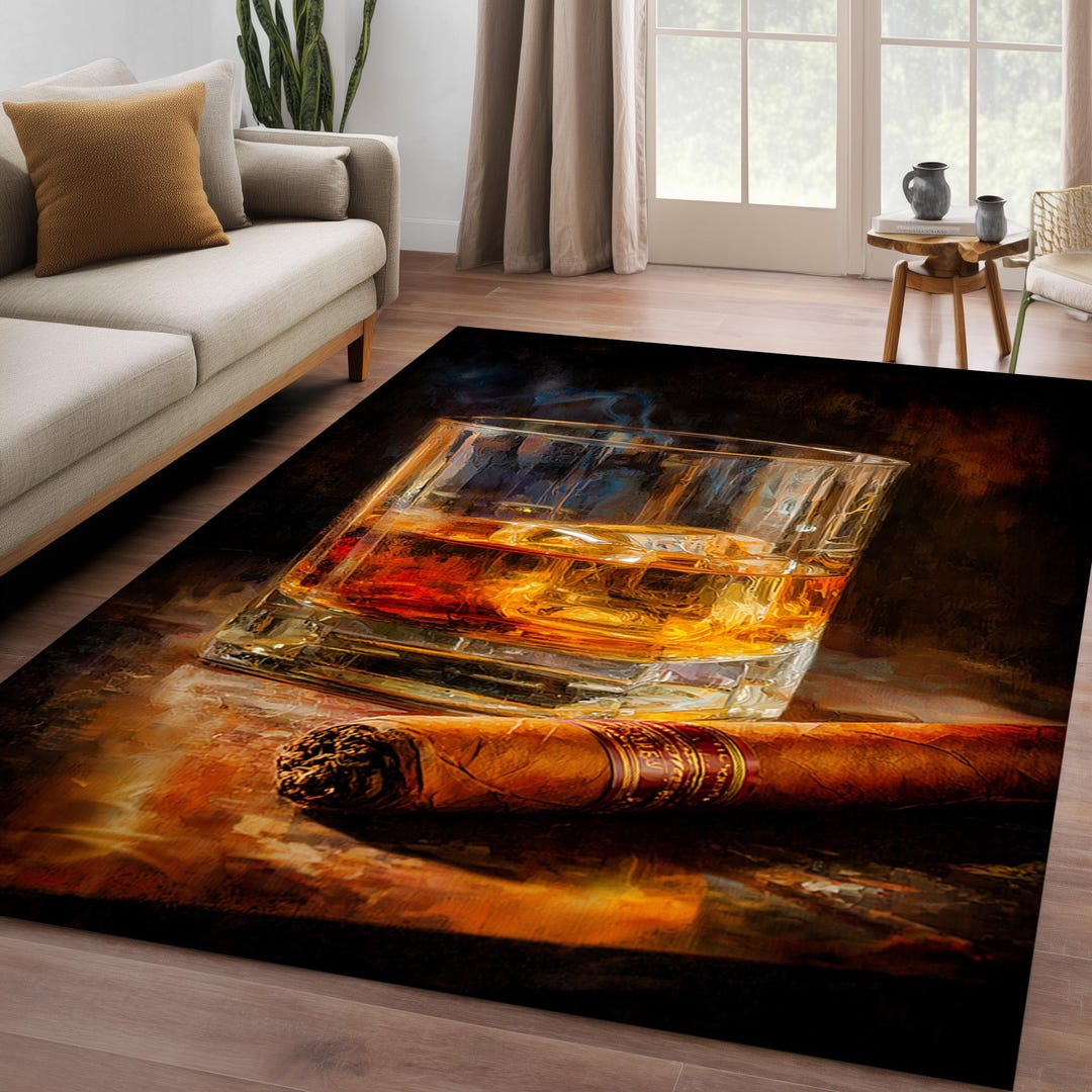 Cigar Area Rug, Cigar Rug, Cigars Rug, Cigar Box Rug, Cigar Box Area ...