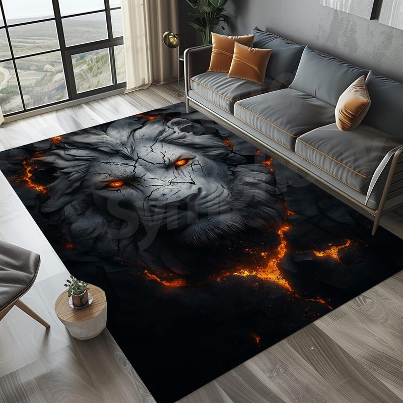 Lion Rug - Etsy