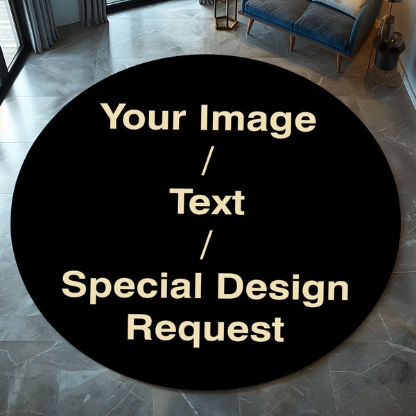 Custom Round Rug - Etsy