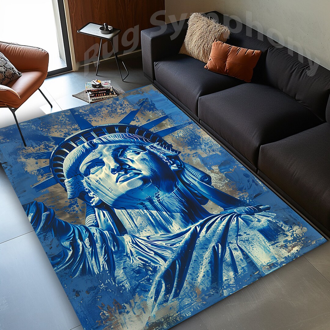The Statue of Liberty Rug, New York City Lover Rug, New York Rug ...