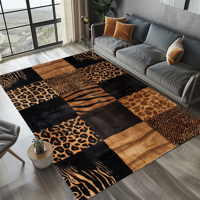 Wild Cats Fur Pattern Rug, Leopard Rug, Tiger Rug, Cheetah Rug, Tiger ...
