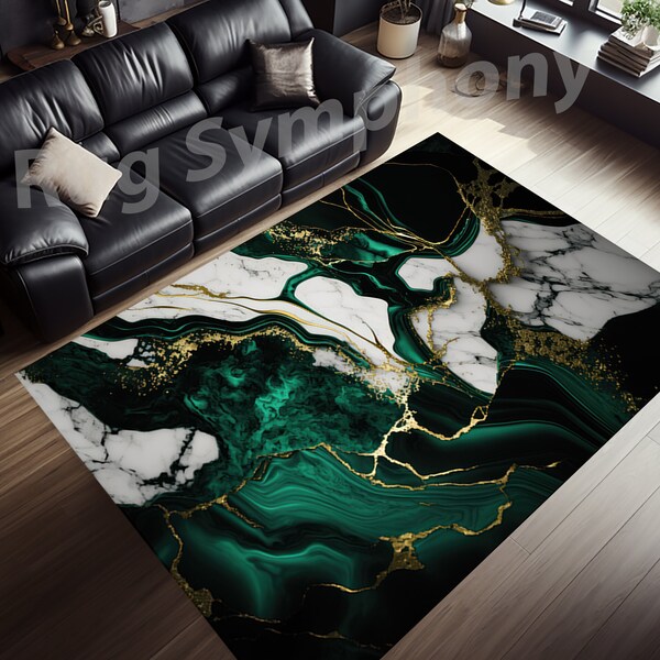 Emerald Green Area Rug - Etsy