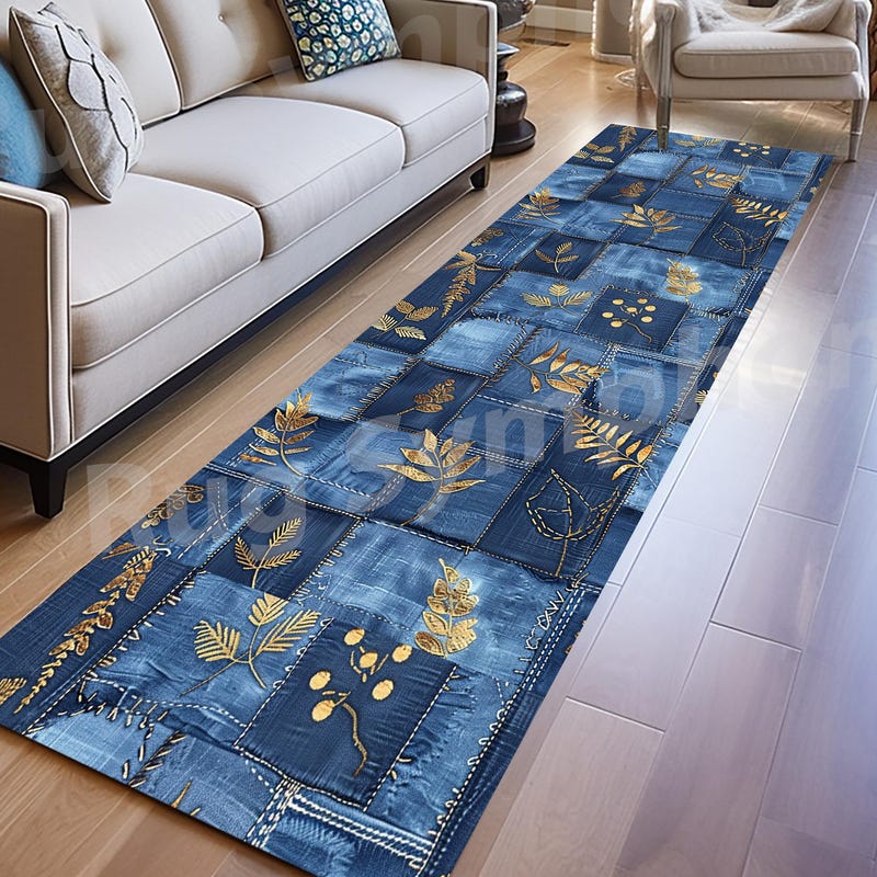 Denim Rug - Etsy