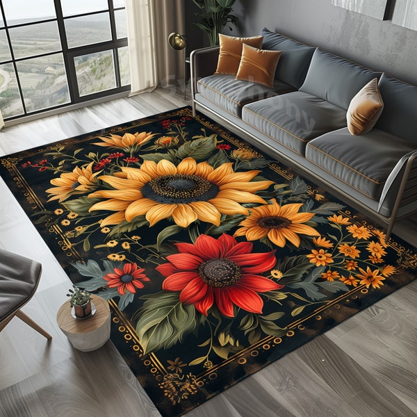 Flower Rug - Etsy
