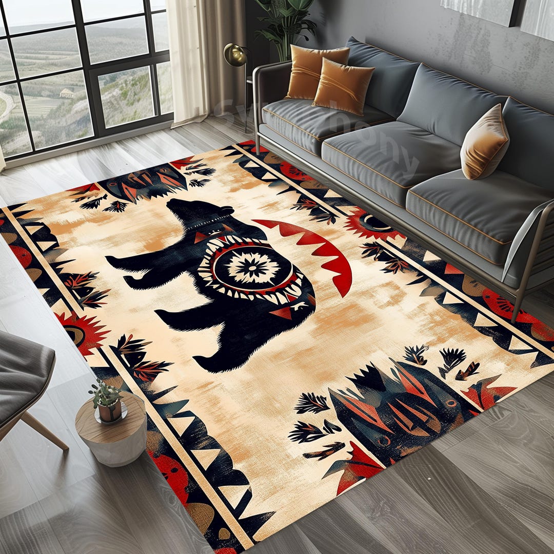 Southwestern Native American Pattern Rug, Native American Rug, South ...