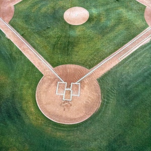 Baseball Field Rug, Baseball Rug, Green Baseball Field Area Rug, Kids ...