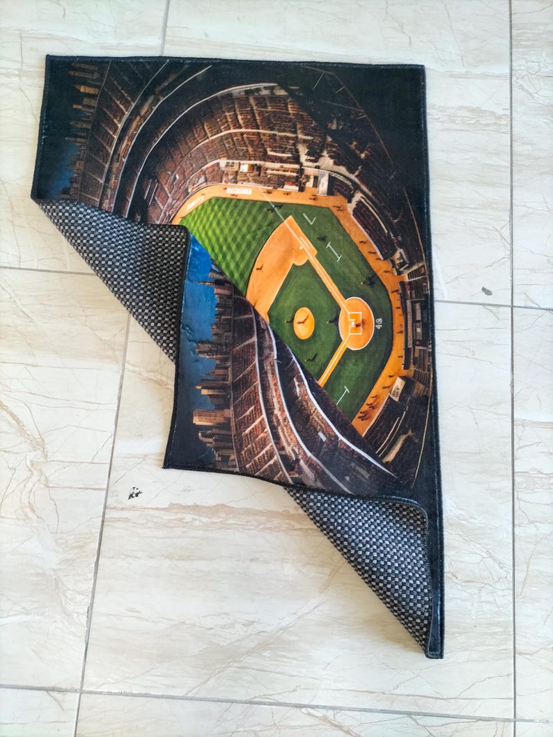 Baseball Stadium Area Rug: 3D Printed Ballpark Design - Etsy
