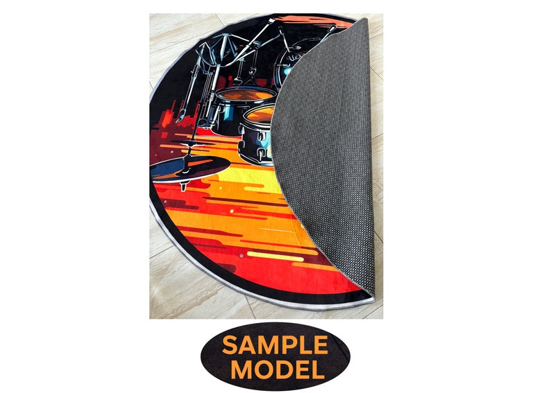 3D Look Round Wolf Rug, Wolf Pattern Rug, Round Viking Rug, Round Norse ...