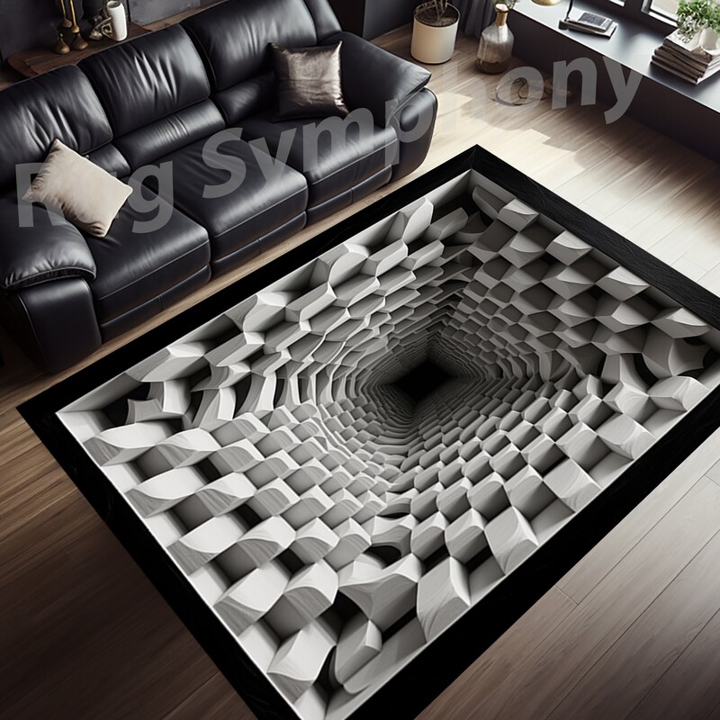 Optical Illusion Rug - Etsy