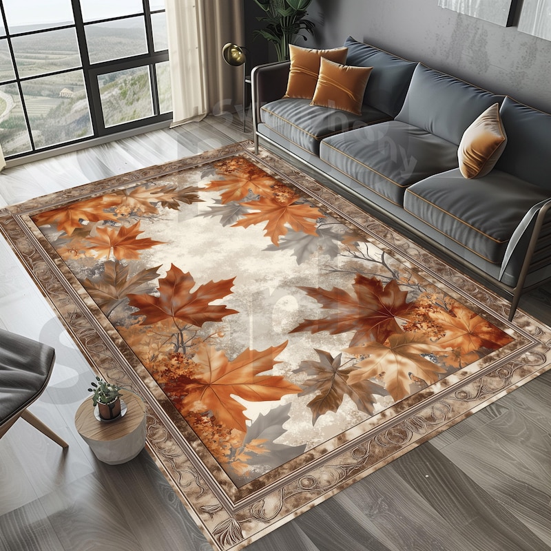 Leaf Rug - Etsy