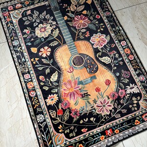 Rustic Guitar Runner, Colorful Guitar Runner, Traditional Guitar Runner ...