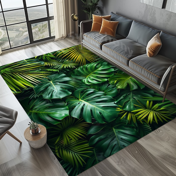 Dark Green Rug - Etsy