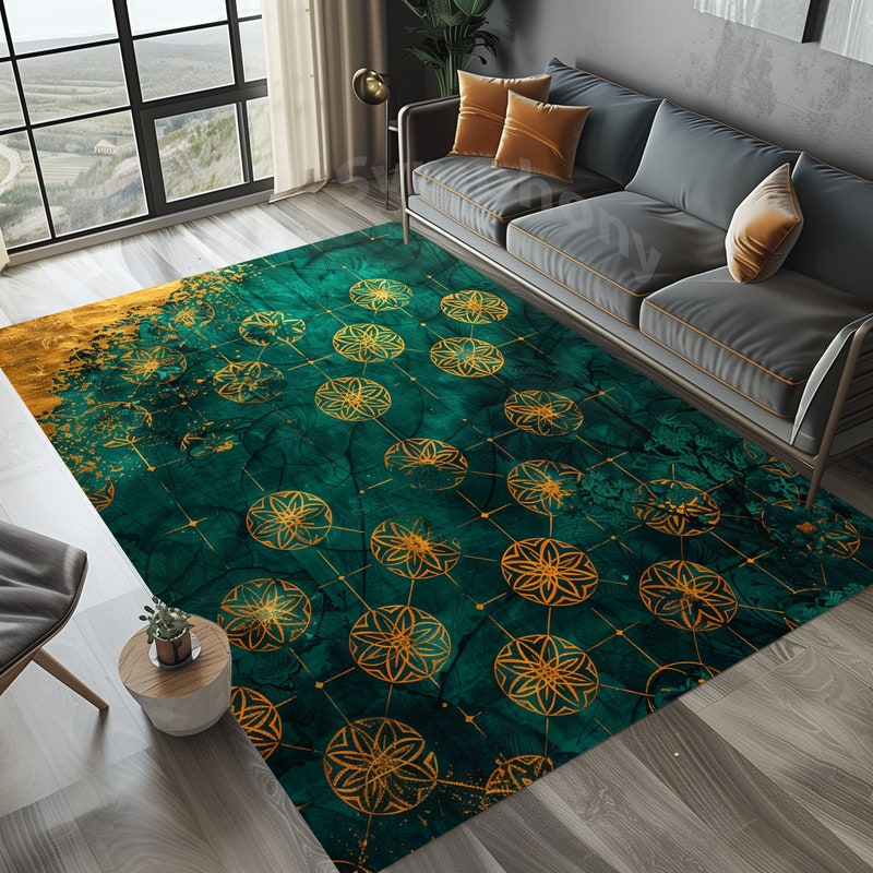 Geometric Rug - Etsy