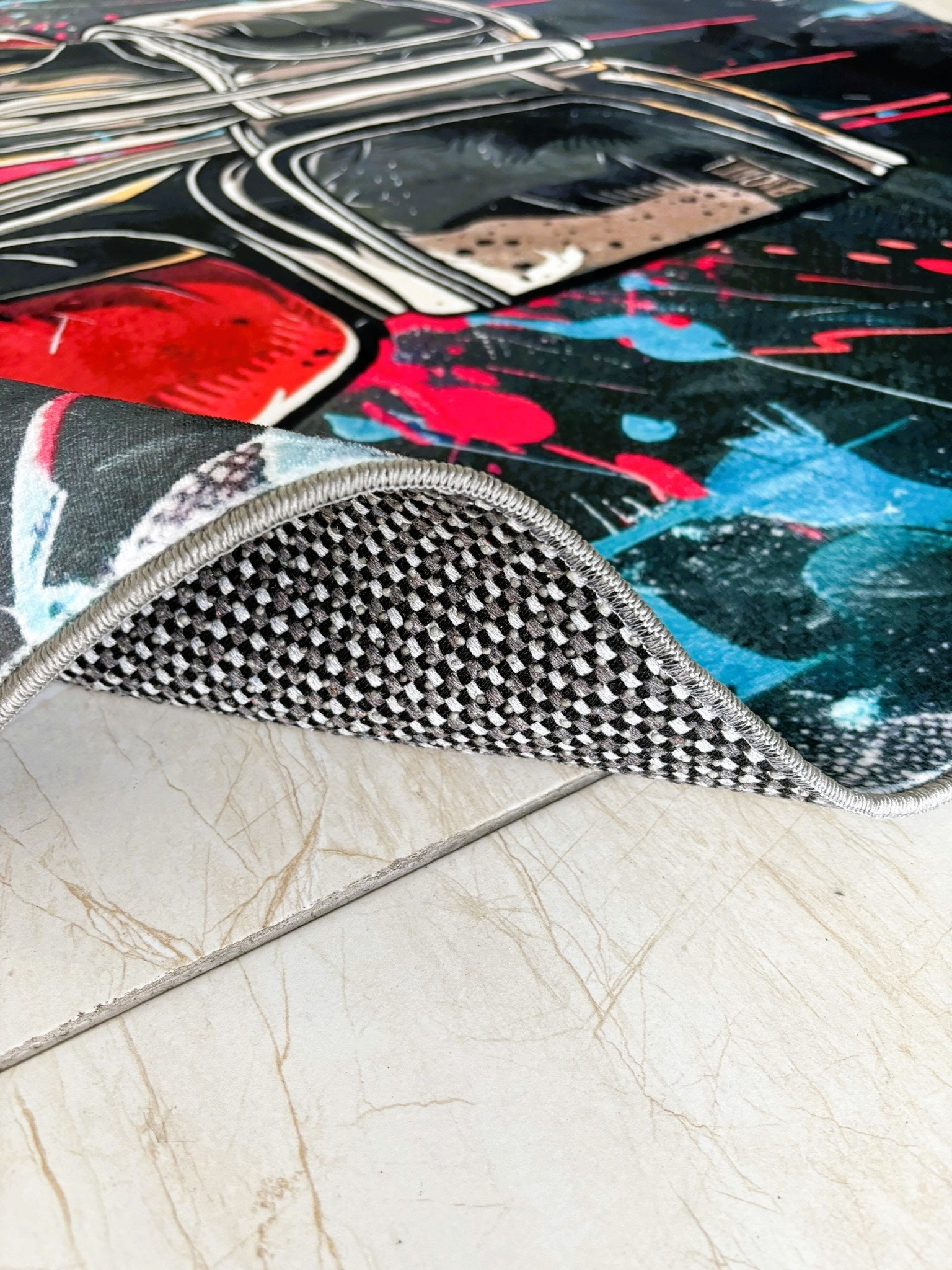 Line Drawing Style Red Wine and Grape Rug, Wine and Bottle Rug, Wine ...