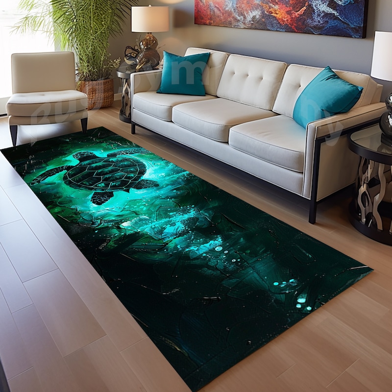 Turtle Runner Rug - Etsy