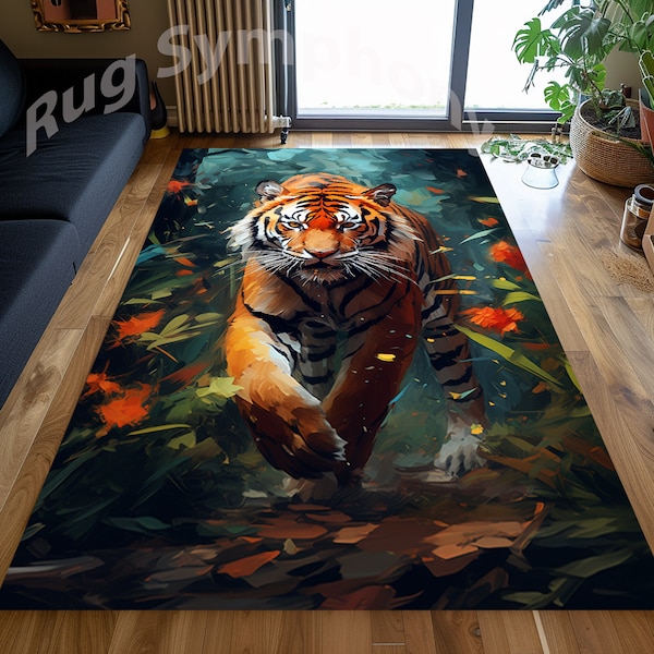 Tiger Rug - Etsy