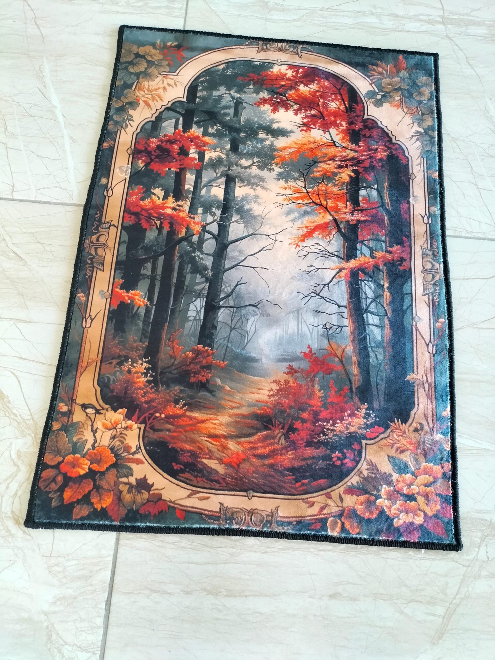 Magical Look Forest Rug, Forest Area Rug, Fall Rug, Fall Forest Rug ...