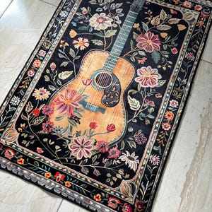 Rustic Guitar Runner, Colorful Guitar Runner, Traditional Guitar Runner ...