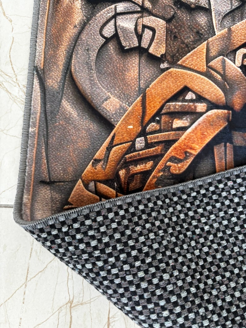 3D Wolf Rug: Wood Carving Look, Viking Fenrir Design - Etsy