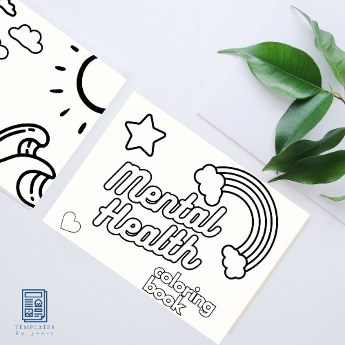 24 Printable Mental Health Coloring Pages, Digital Download Adult ...