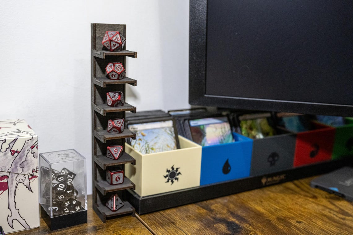 Modern Wooden Wall-mountable Dice Shelf - Etsy