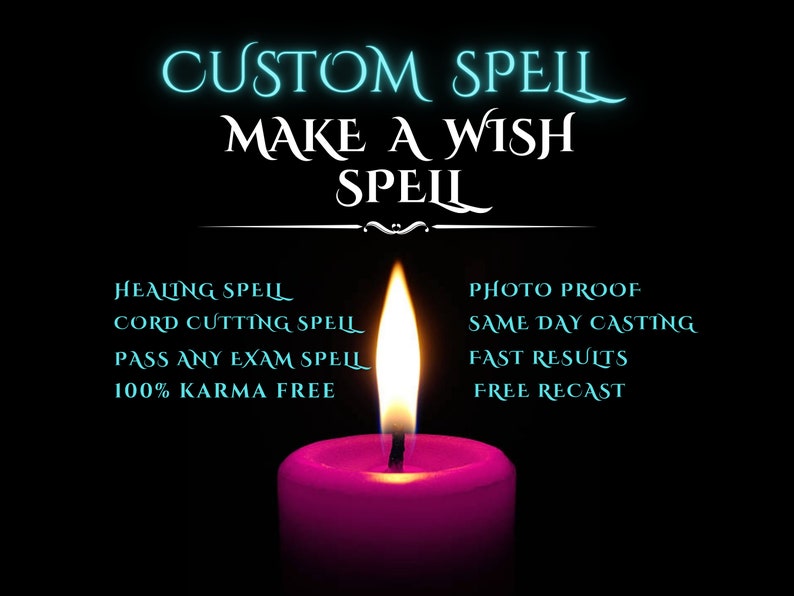 CUSTOM SPELL Make A Wish Custom Wish Personalized Spell Custom Spell ...