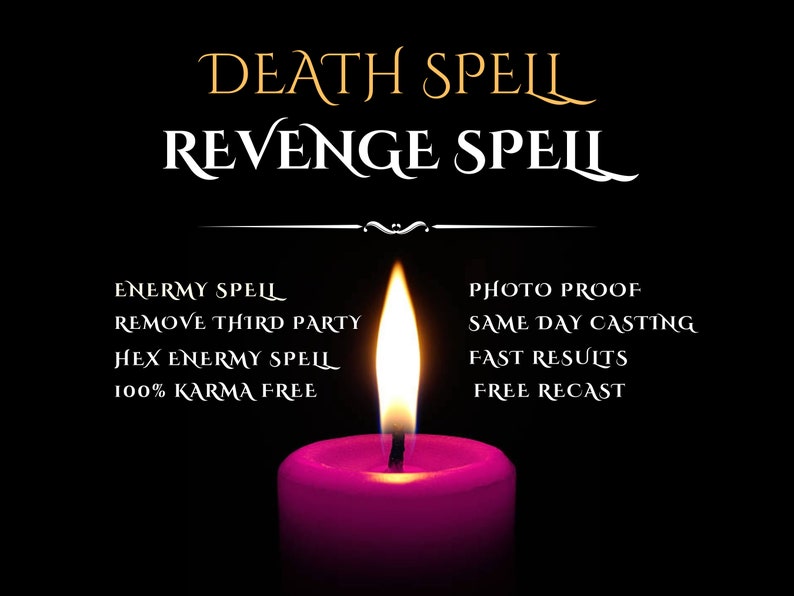 Ultimate DEATH SPELL Revenge Spell Death Curse, BLACK Magic Destruction ...