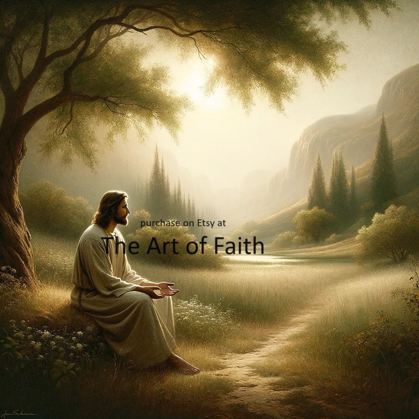 Serenity in the Wilderness – Jesus Christ in Contemplative Solitude - Etsy