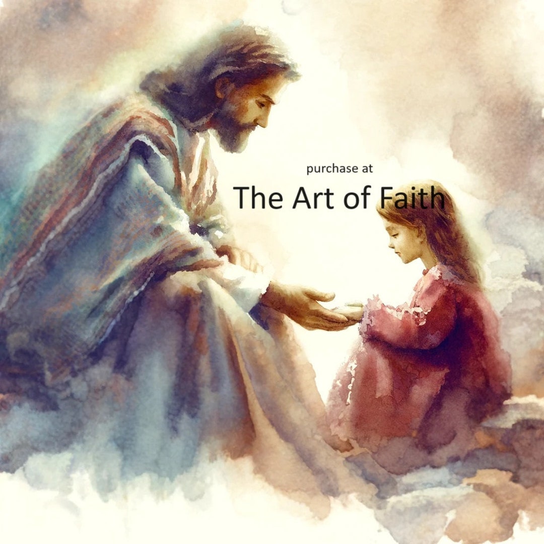 Sacred Encounter - Jesus Christ With a Child - Etsy