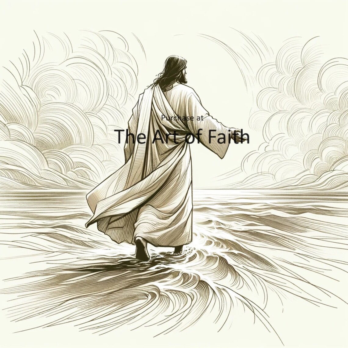 Be Not Afraid – Jesus Christ Walking on the Sea - Etsy