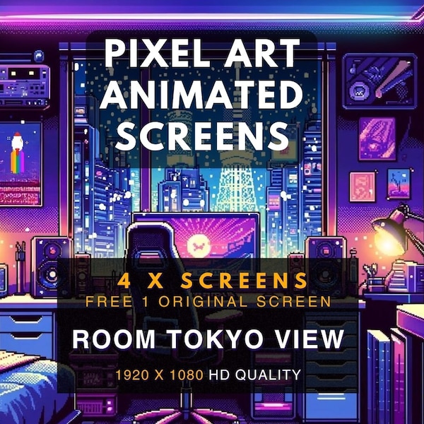 Animated Pixel Art Twitch Overlay - Etsy