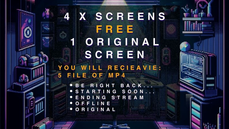 Animated Scene | Pixel Art Screens | Retro Room Underwater View | 4 X ...