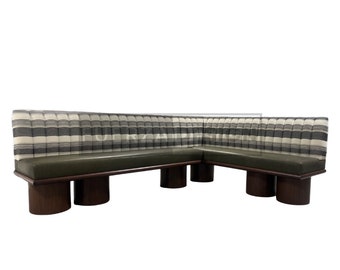 Custom U Shape Channel Tufted Banquette - Etsy