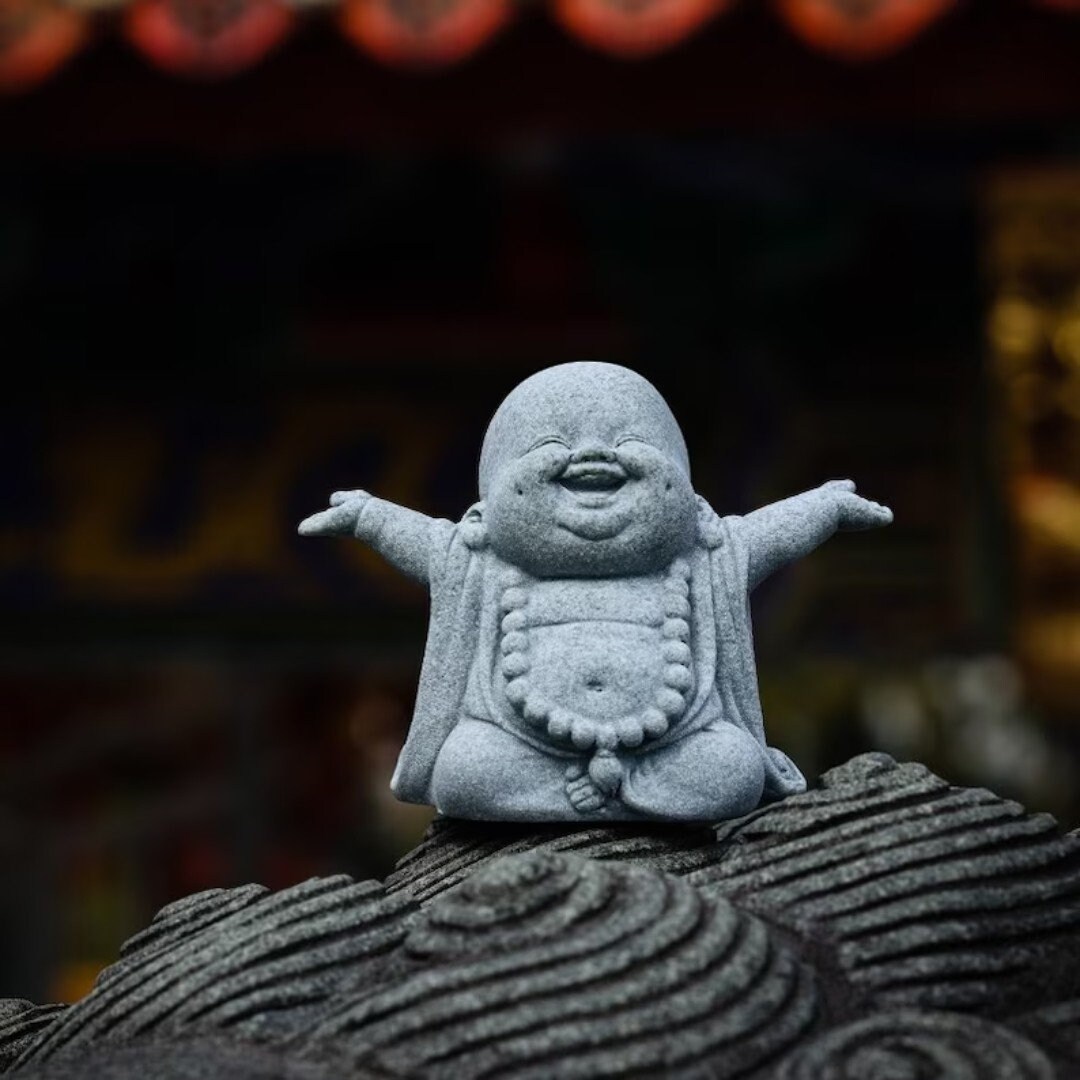Zen Maitreya Desket Statue Zen Monk Statue Garden Decorative Monk ...