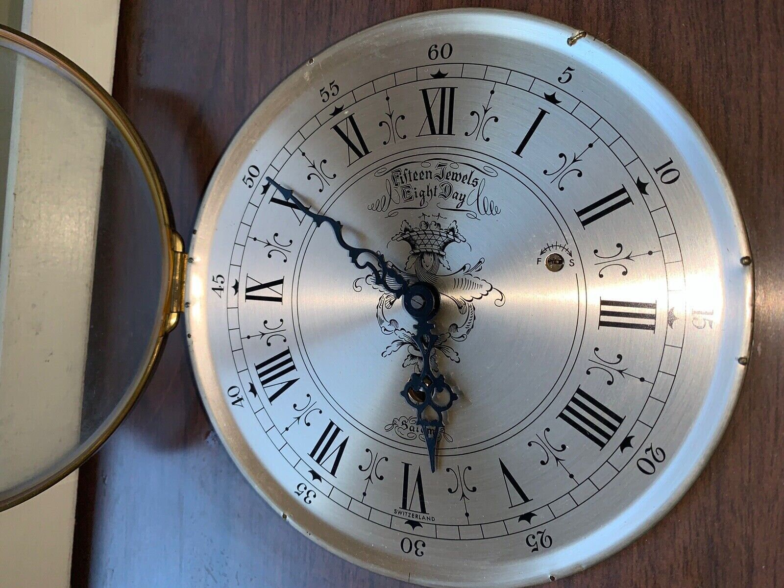 Salem Brass Ships Clock/barometer Wall Mount Combo German/switzerland ...